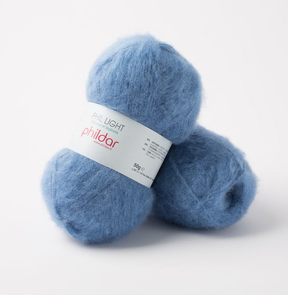 Phildar Phil light Chardon 25 - blauw licht op=op - Hobbydoos.nl