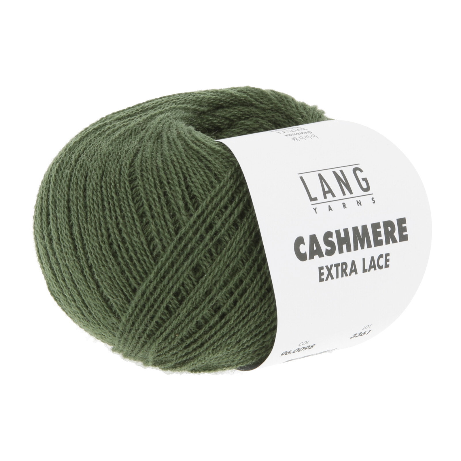 Lang Yarns Cashmere Extra Lace 96.0098 Dark Olive