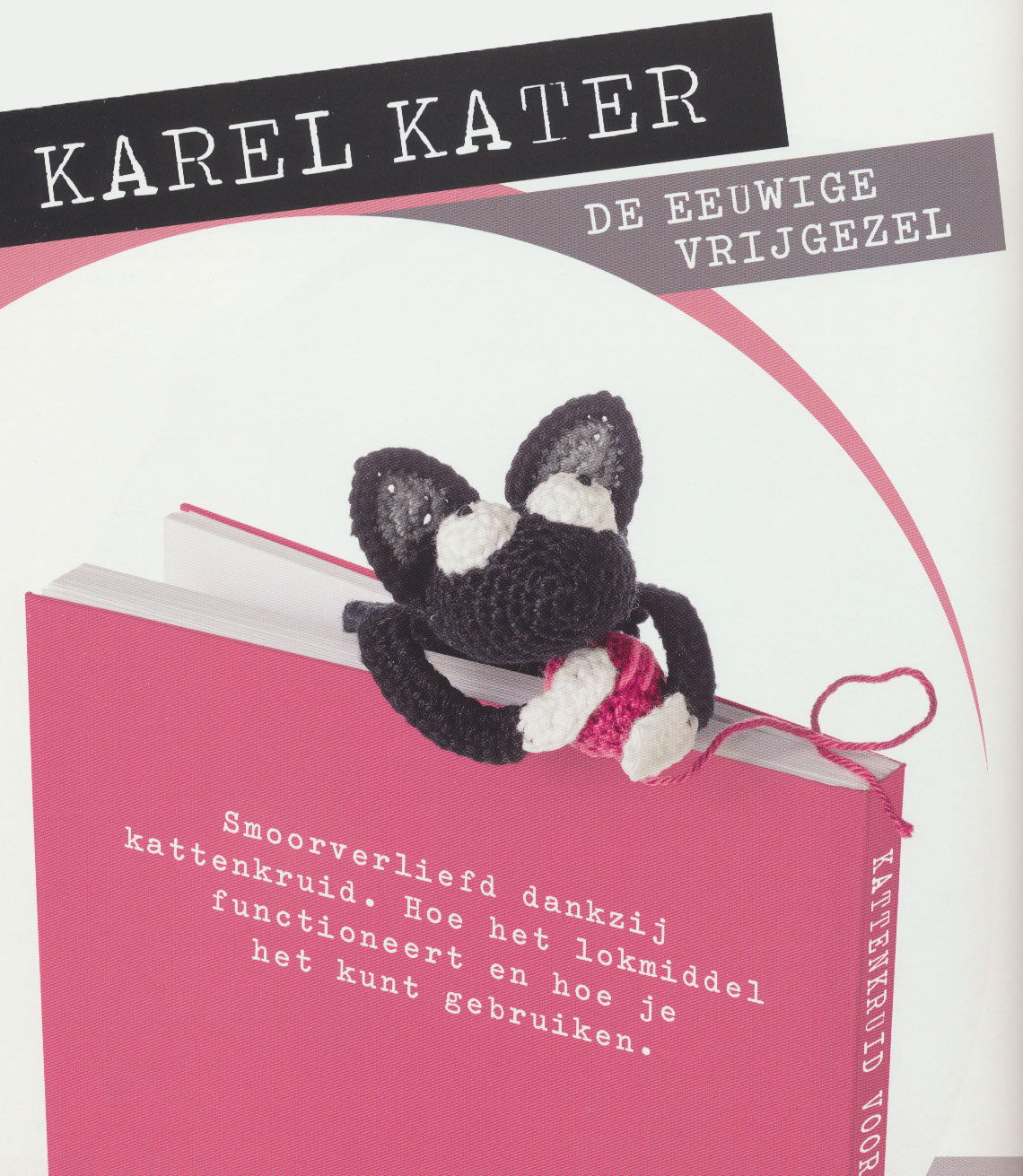 Haakpatroon Boekenlegger kater