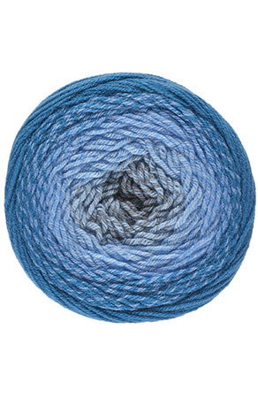 Lammy Yarns Happy Colors 418 blauw mix - Hobbydoos.nl